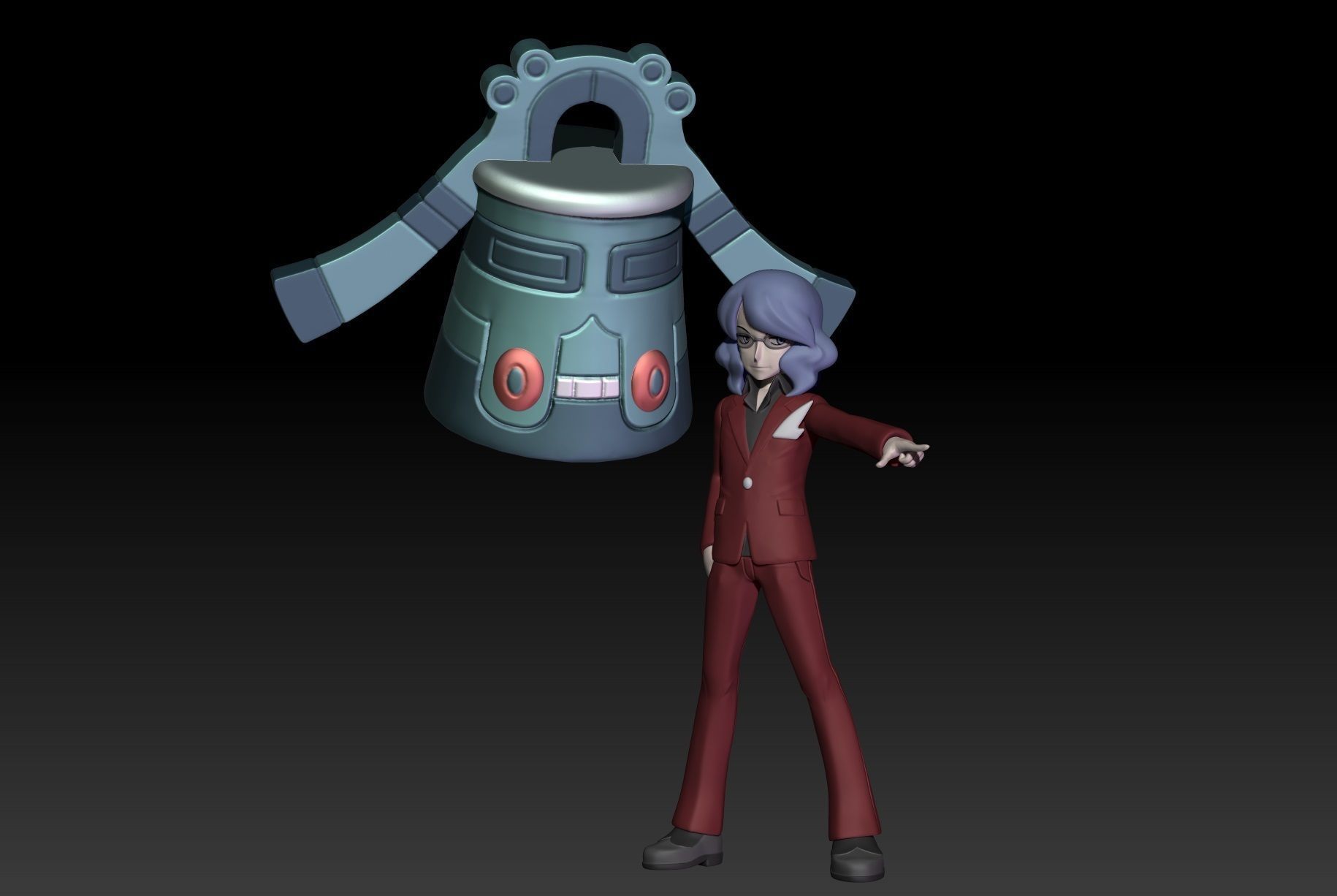 Pokemon Sinnoh Elite Four Lucian 3D model 3D printable | CGTrader
