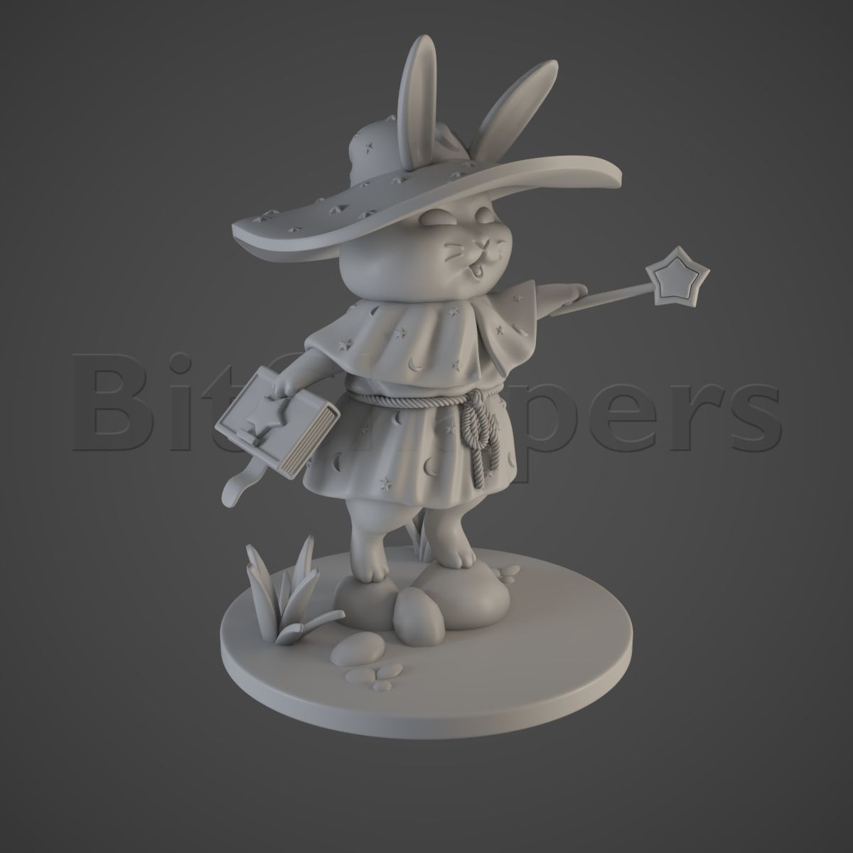 Bunny Mage 3D model 3D printable | CGTrader