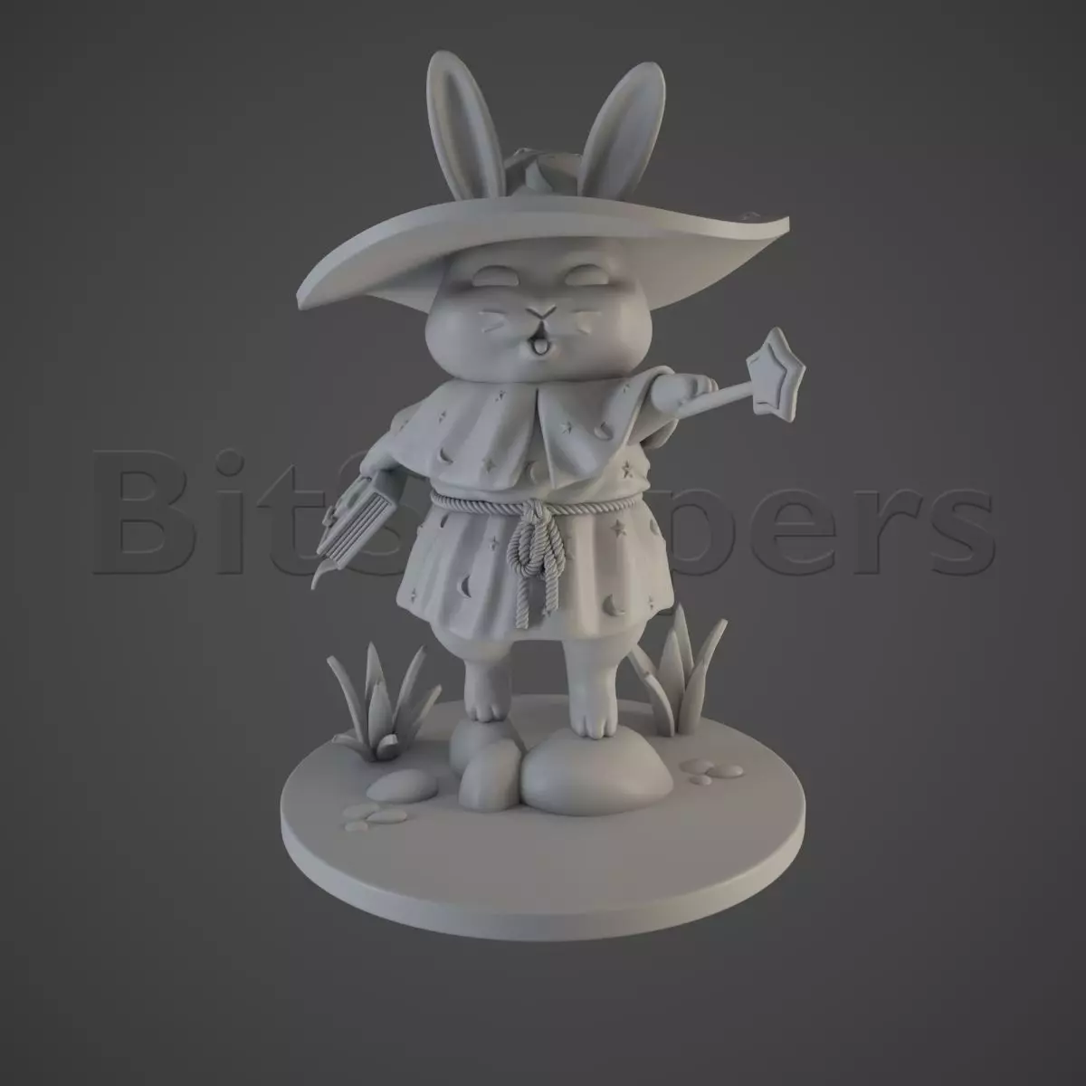 Bunny Mage 3D model 3D printable | CGTrader