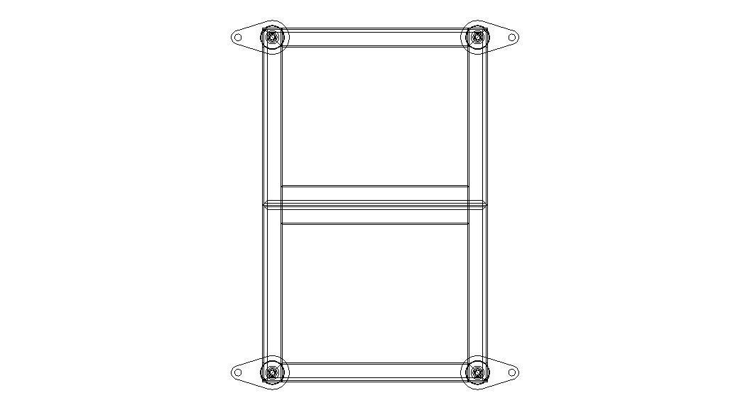 Angle Iron Table Frame 3D model rigged | CGTrader