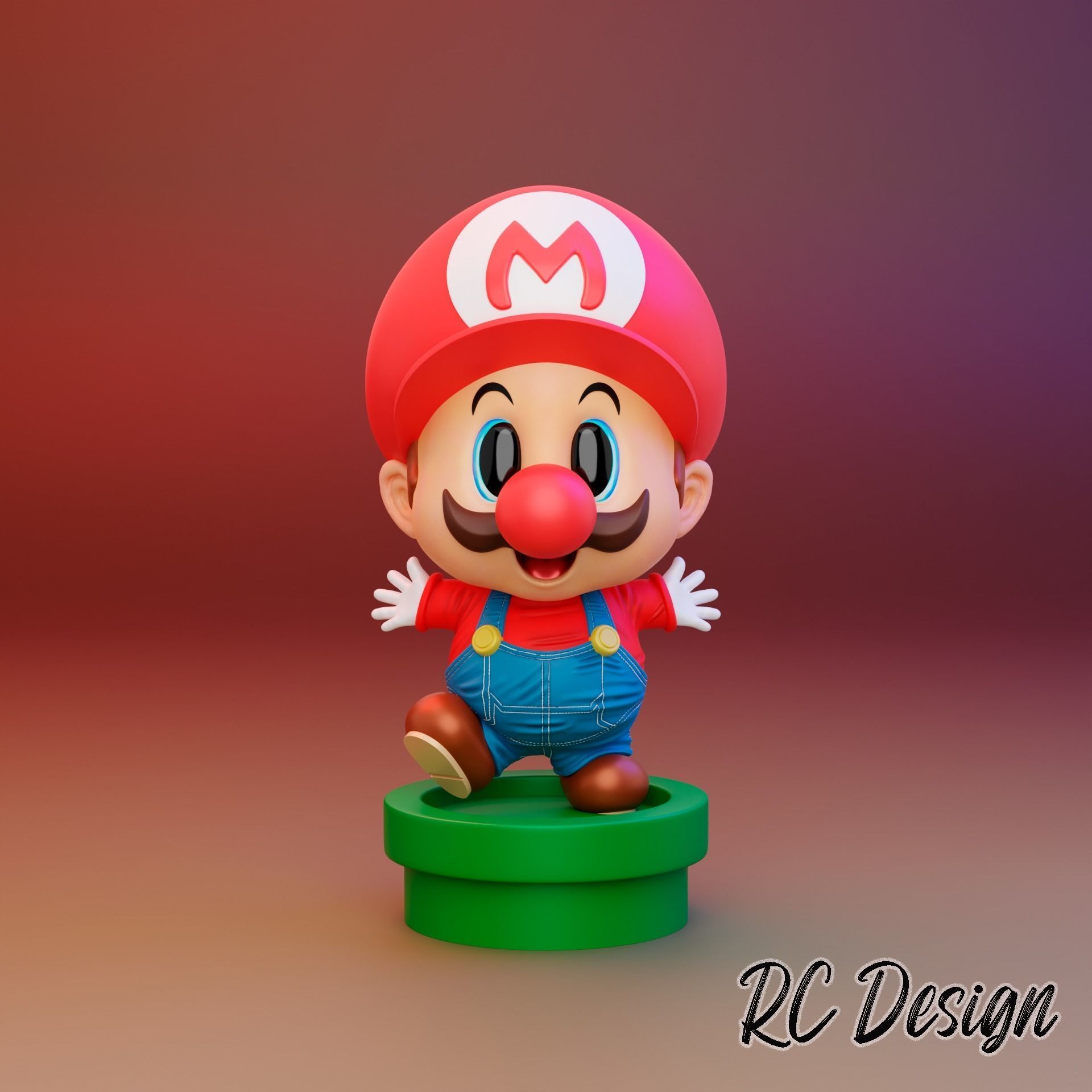 Mario Bross Baby 3D model 3D printable | CGTrader