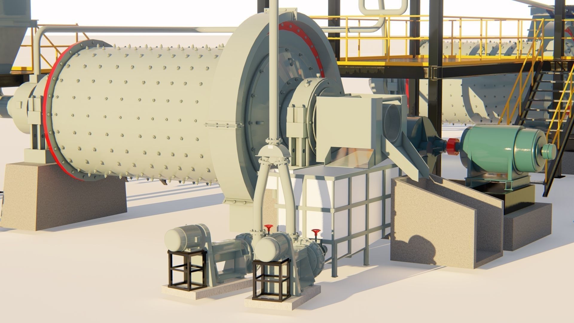 Gold mining leaching section 3D model | CGTrader