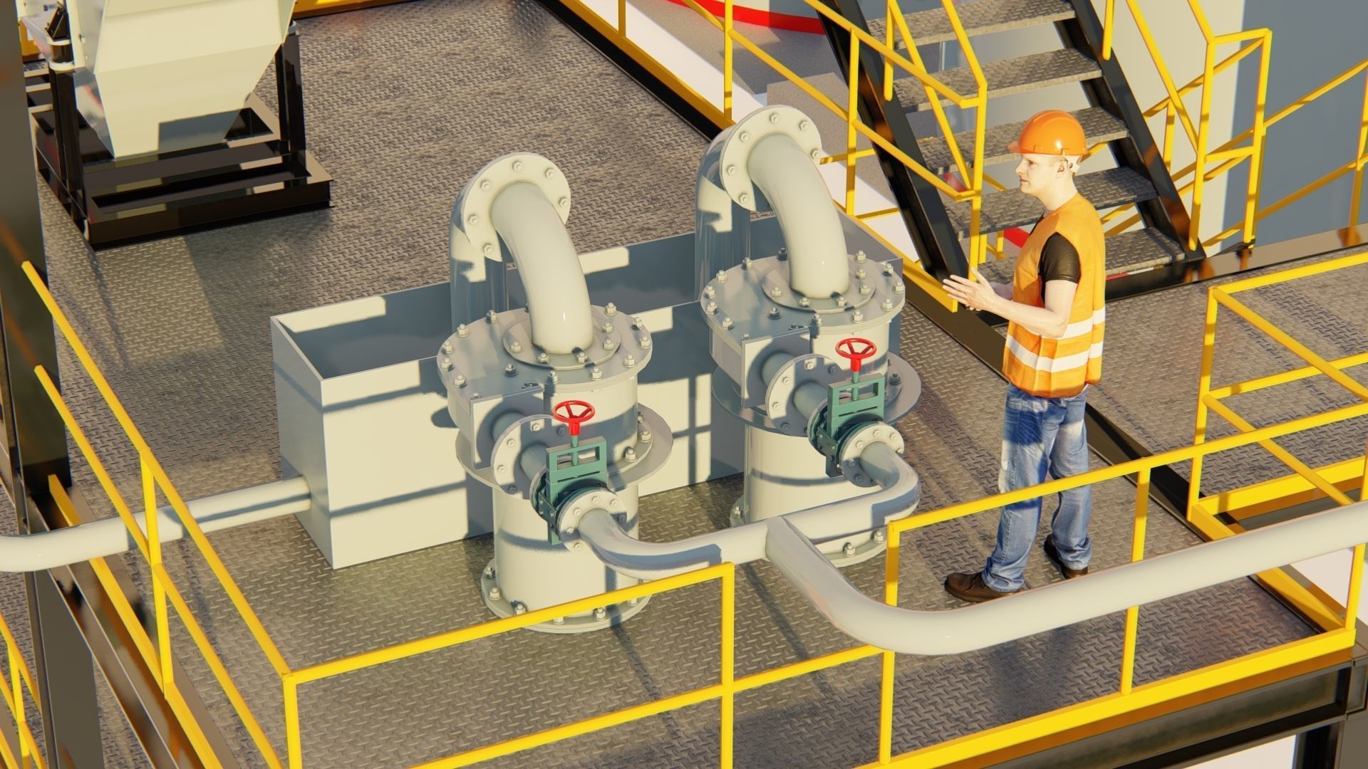 Gold mining leaching section 3D model | CGTrader