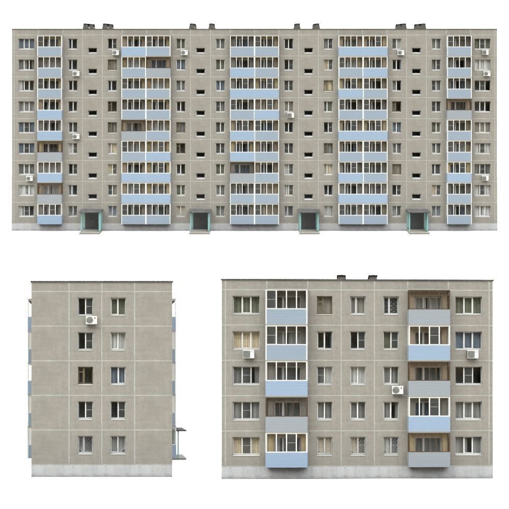 Procedural Soviet Building Generator 3D model | CGTrader