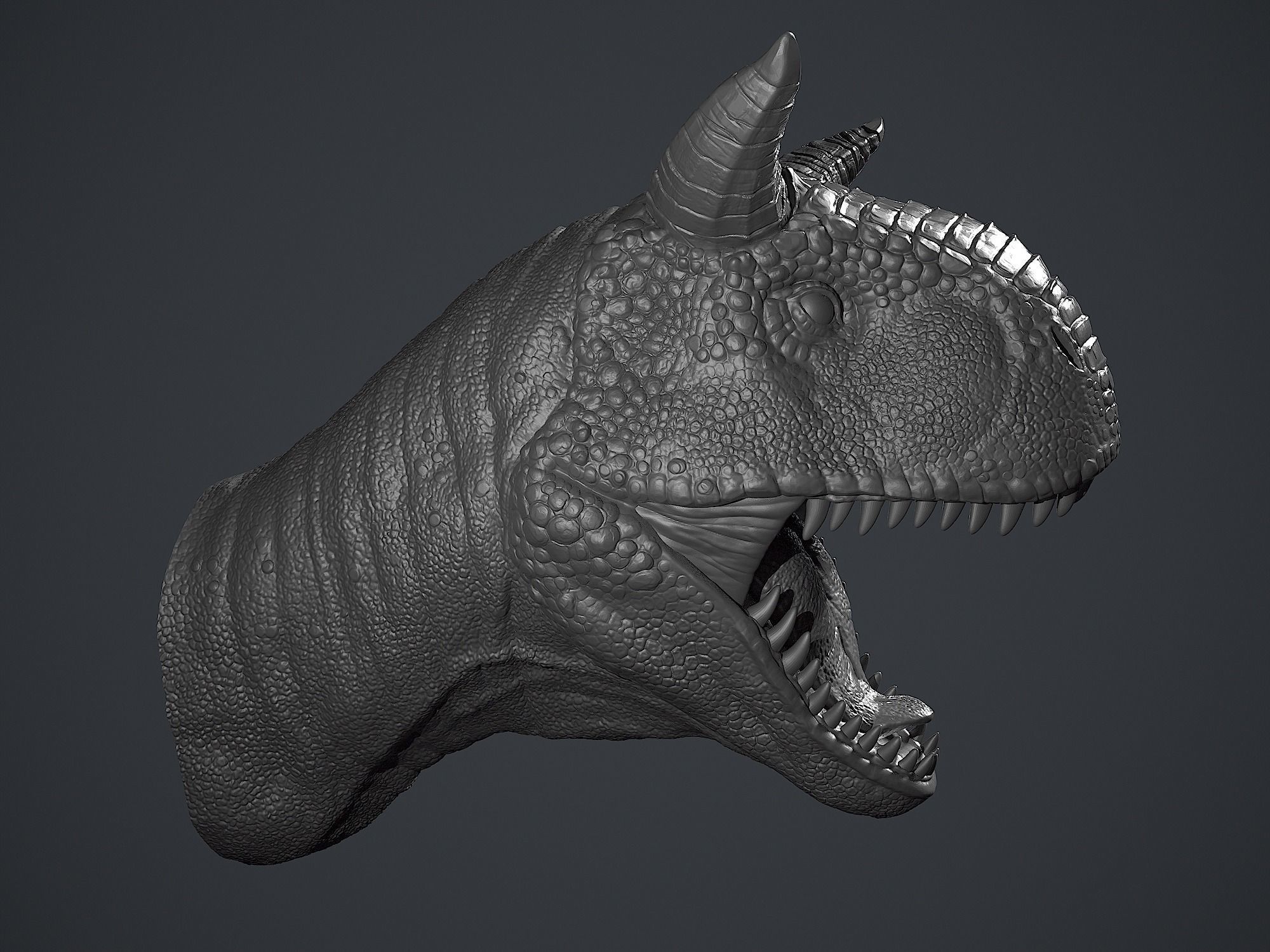 Carnotaurus Dinosaur 3D model 3D printable | CGTrader
