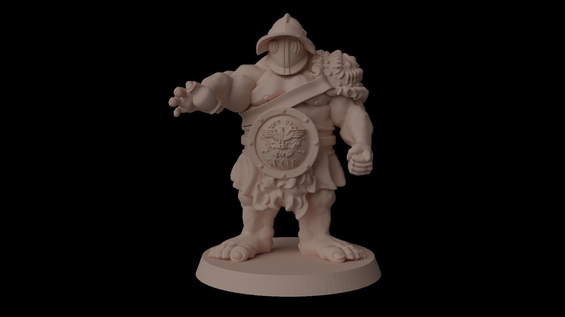 Roman Legionaries Bowl Team Ogre Gladiator 3D model 3D printable | CGTrader