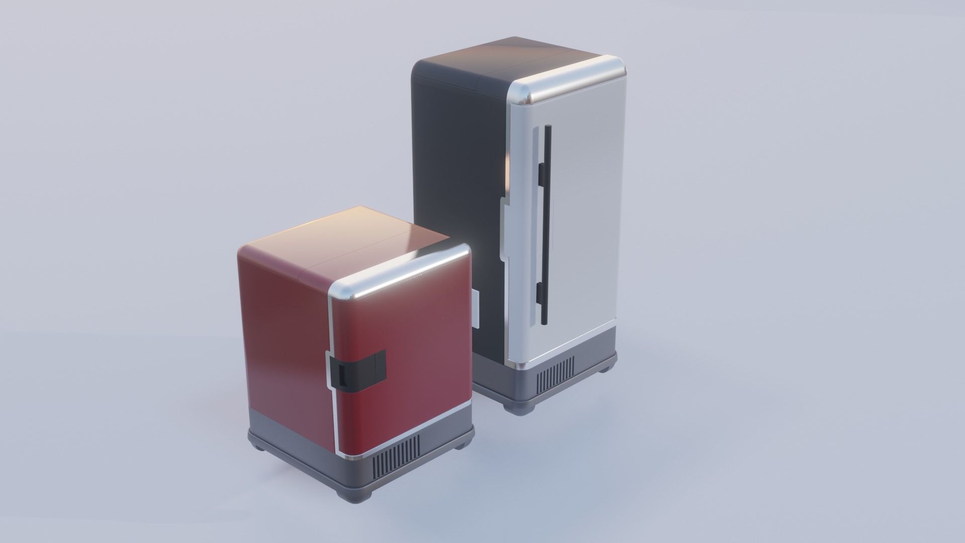 Stylized fridge game prop asset free VR / AR / low-poly 3D model | CGTrader