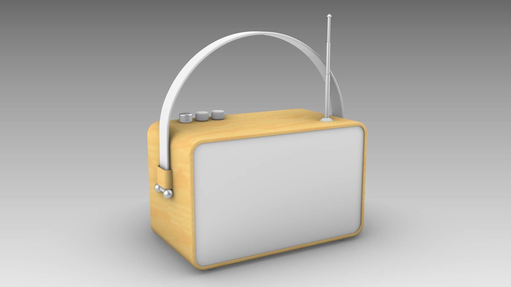 Minimal Radio 001 3D model | CGTrader