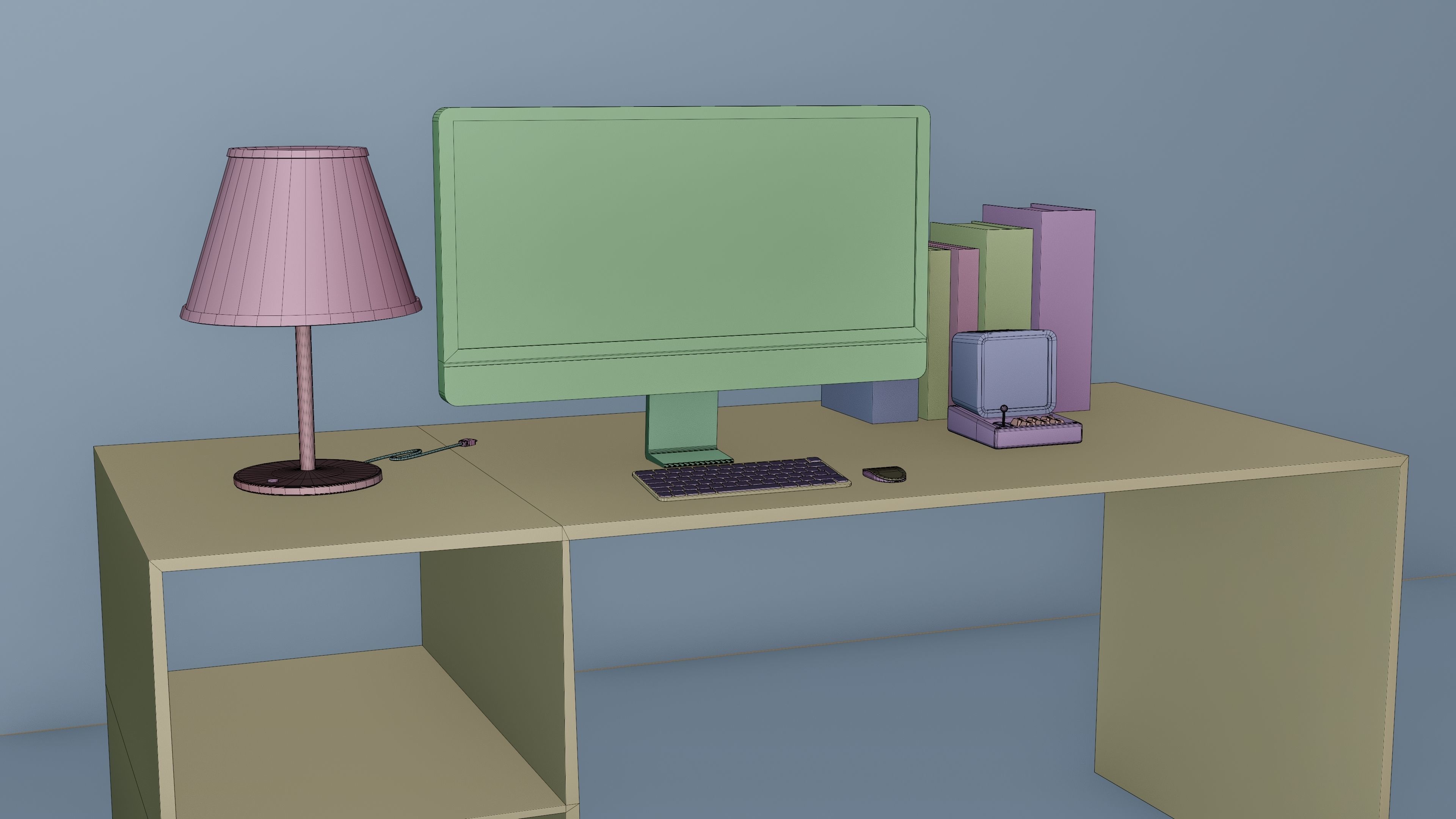 Desktop Setup Asset Pack 3D model | CGTrader