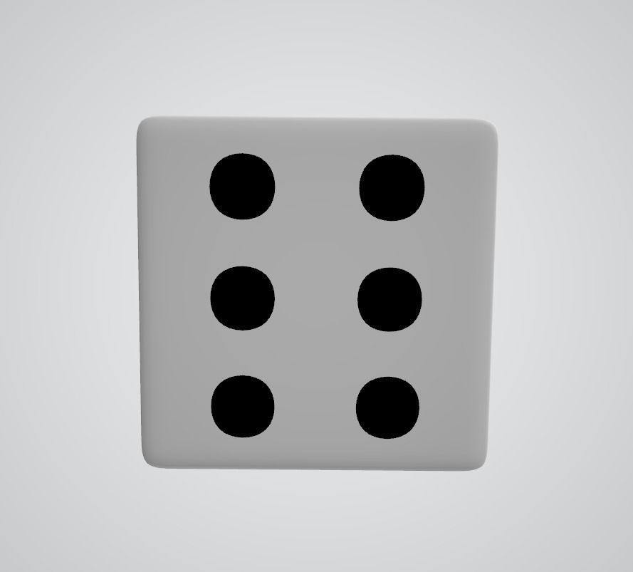 Rounded square dice 3D model | CGTrader
