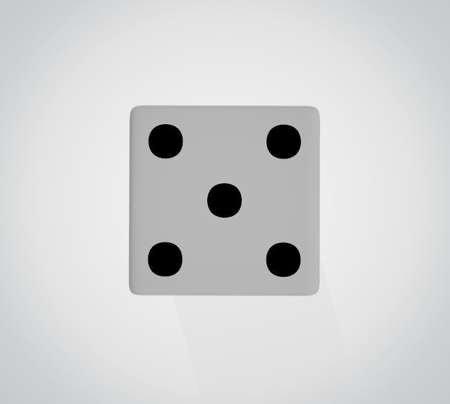 Rounded square dice 3D model | CGTrader