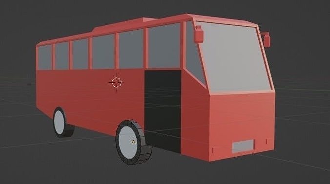 BUS lowpoly 3D free VR / AR / low-poly 3D model | CGTrader