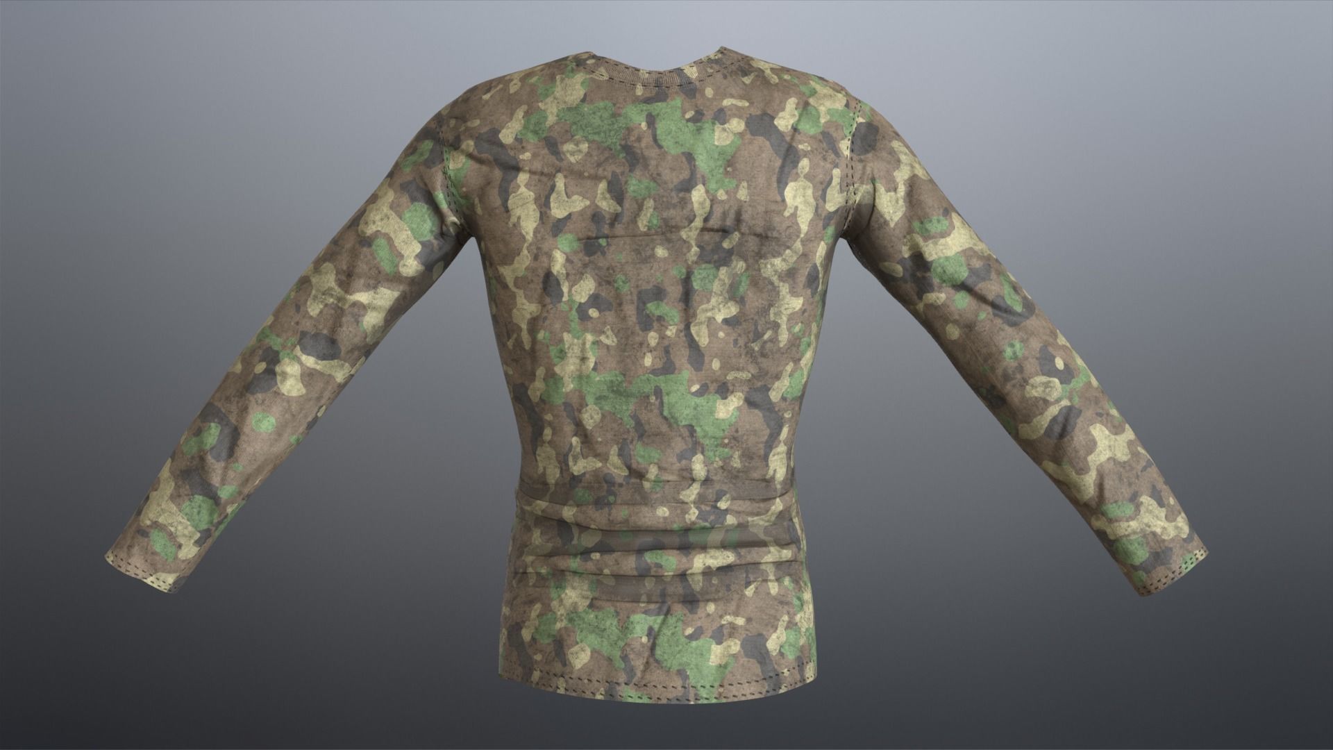 3D model Military Camo Shirt VR / AR / low-poly | CGTrader