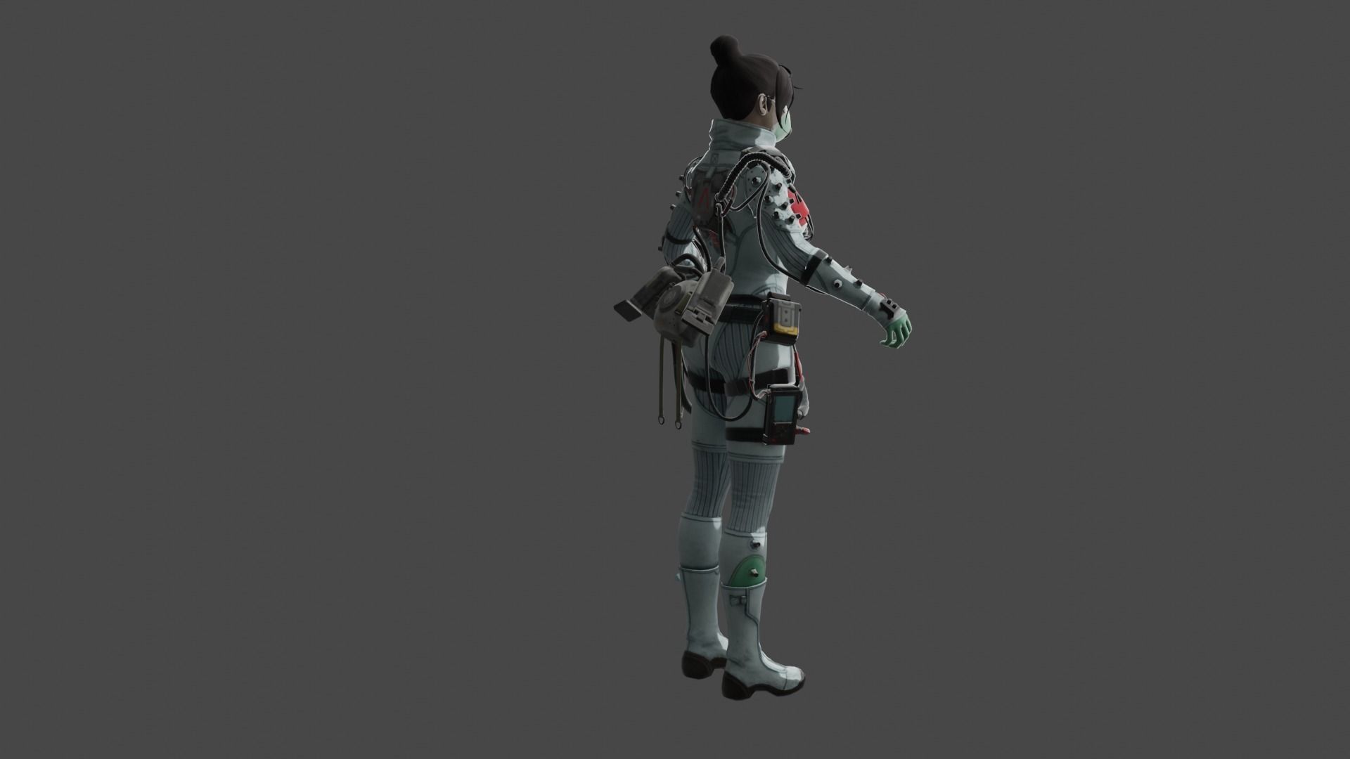 Apex Legend Wraith Fully rigged 3D Character free VR / AR / low-poly 3D ...