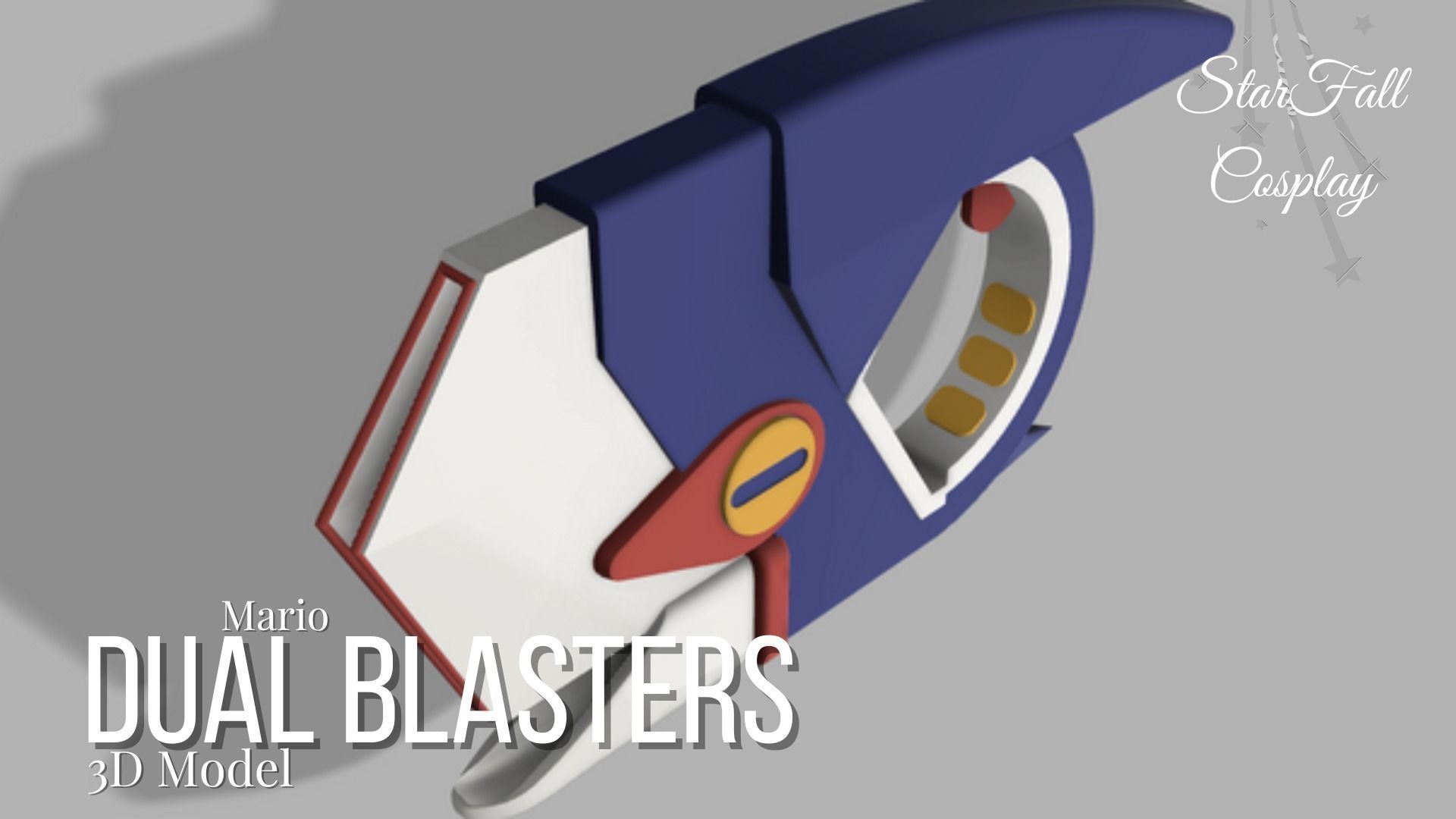 Mario X Rabbids Dual Blaster 3D model 3D printable | CGTrader