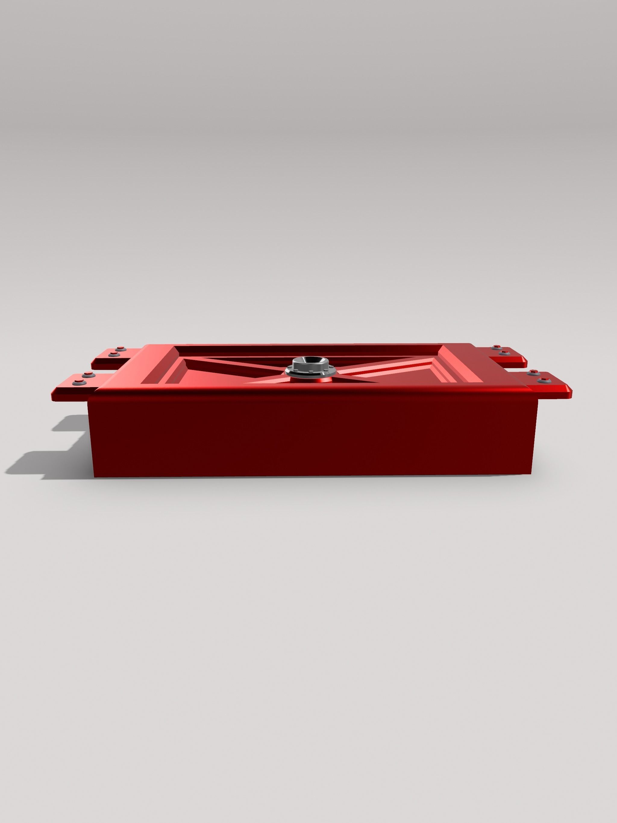 Billet Fuel Cell with filler and mounting bracket option 3D model 3D ...