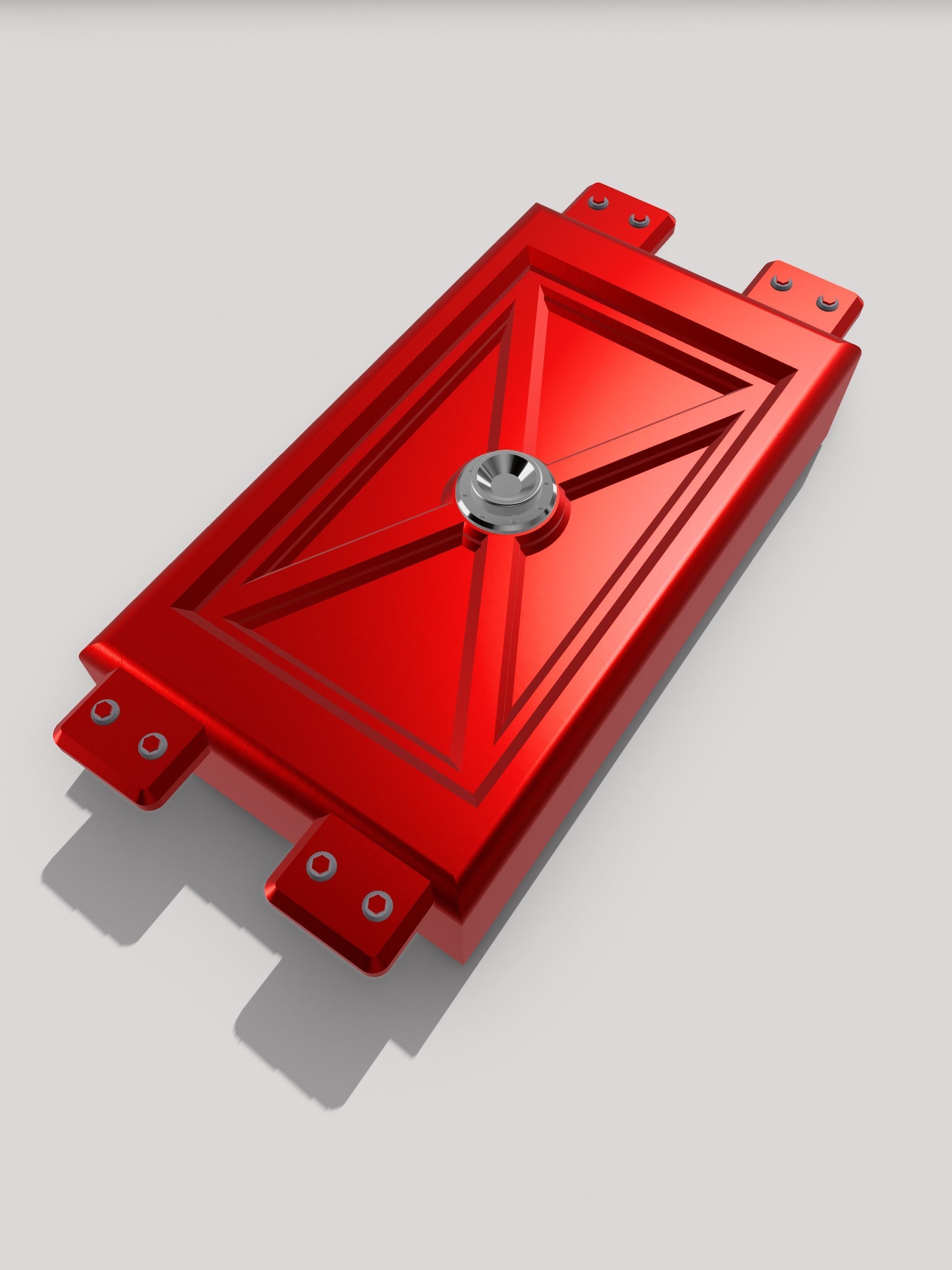 Billet Fuel Cell with filler and mounting bracket option 3D model 3D ...