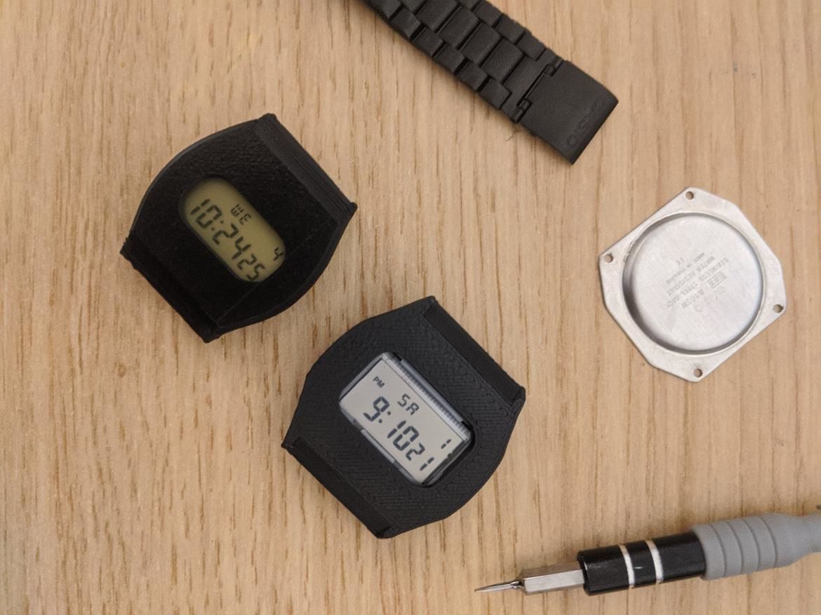 Casio F91W 3D printed case With STEP File for Casio module 593 3D model ...