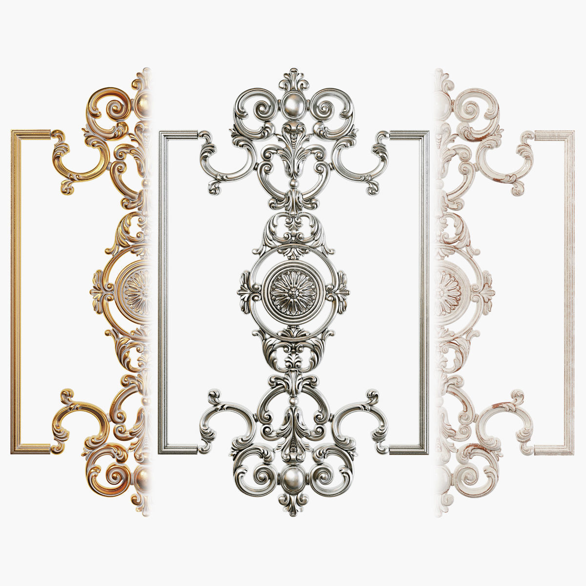 Classic carved 209 3D model | CGTrader