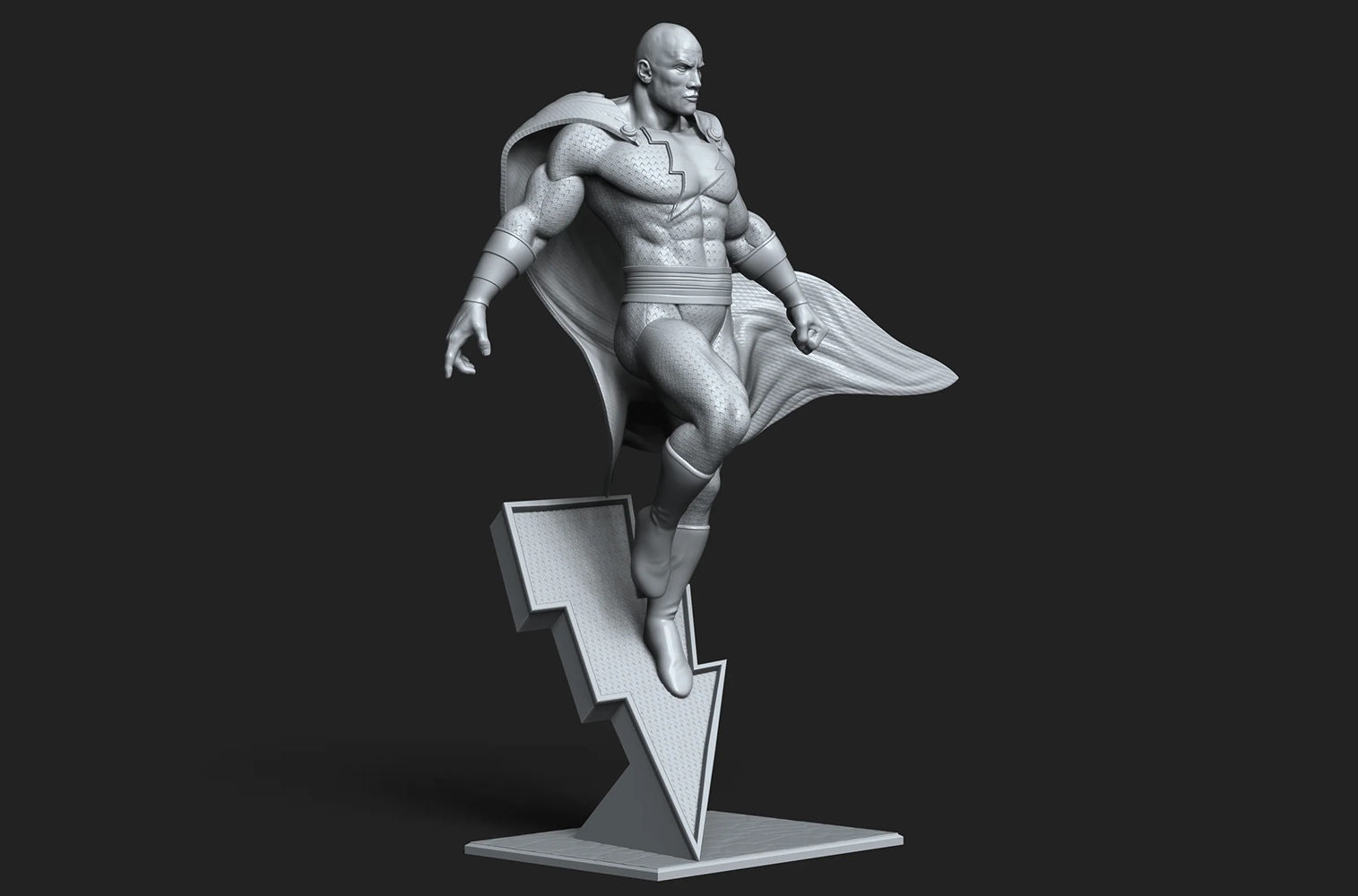 Black Adam 3D Model Ready to Print STL 3D model 3D printable | CGTrader
