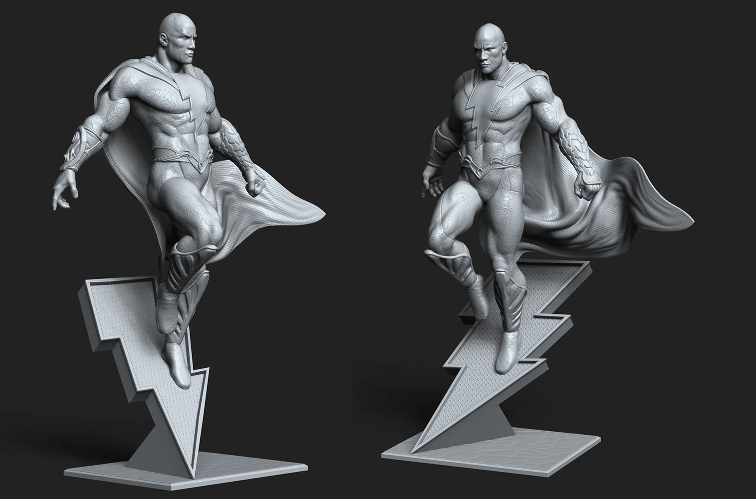 Black Adam 3D Model Ready to Print STL 3D model 3D printable | CGTrader