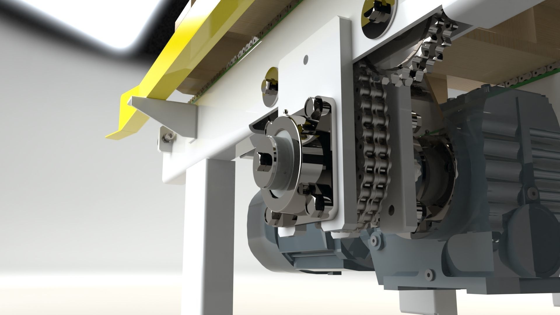 Pallet Chain Conveyor 3D model animated rigged | CGTrader
