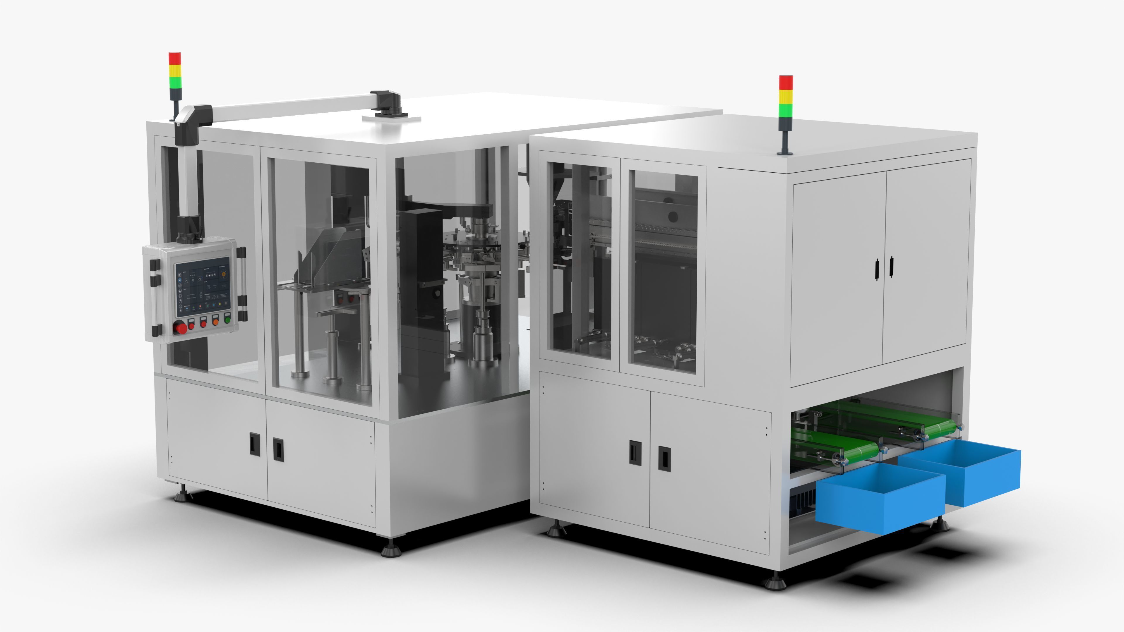 Automatic Bag Feeding Vacuum Packaging Machine 3D model | CGTrader