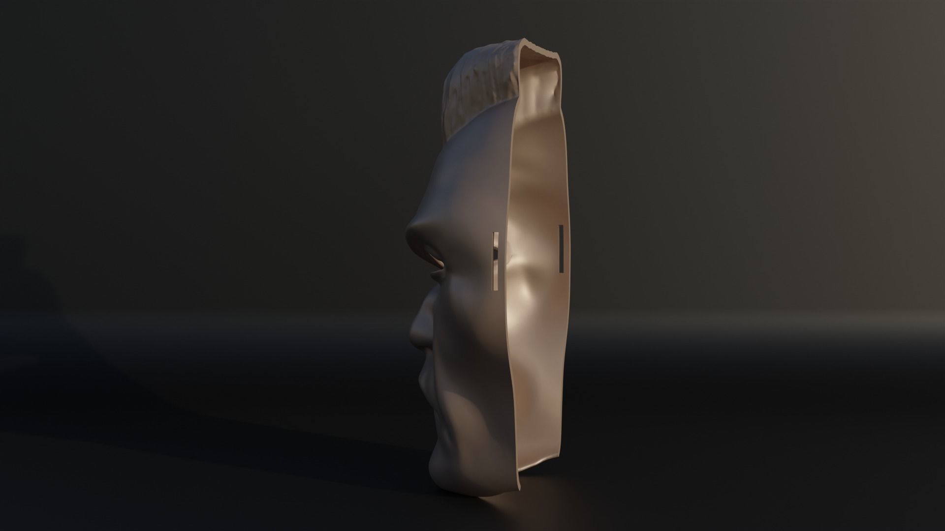 Mohawk Human Party Face Cosplay Mask 3D model 3D printable | CGTrader