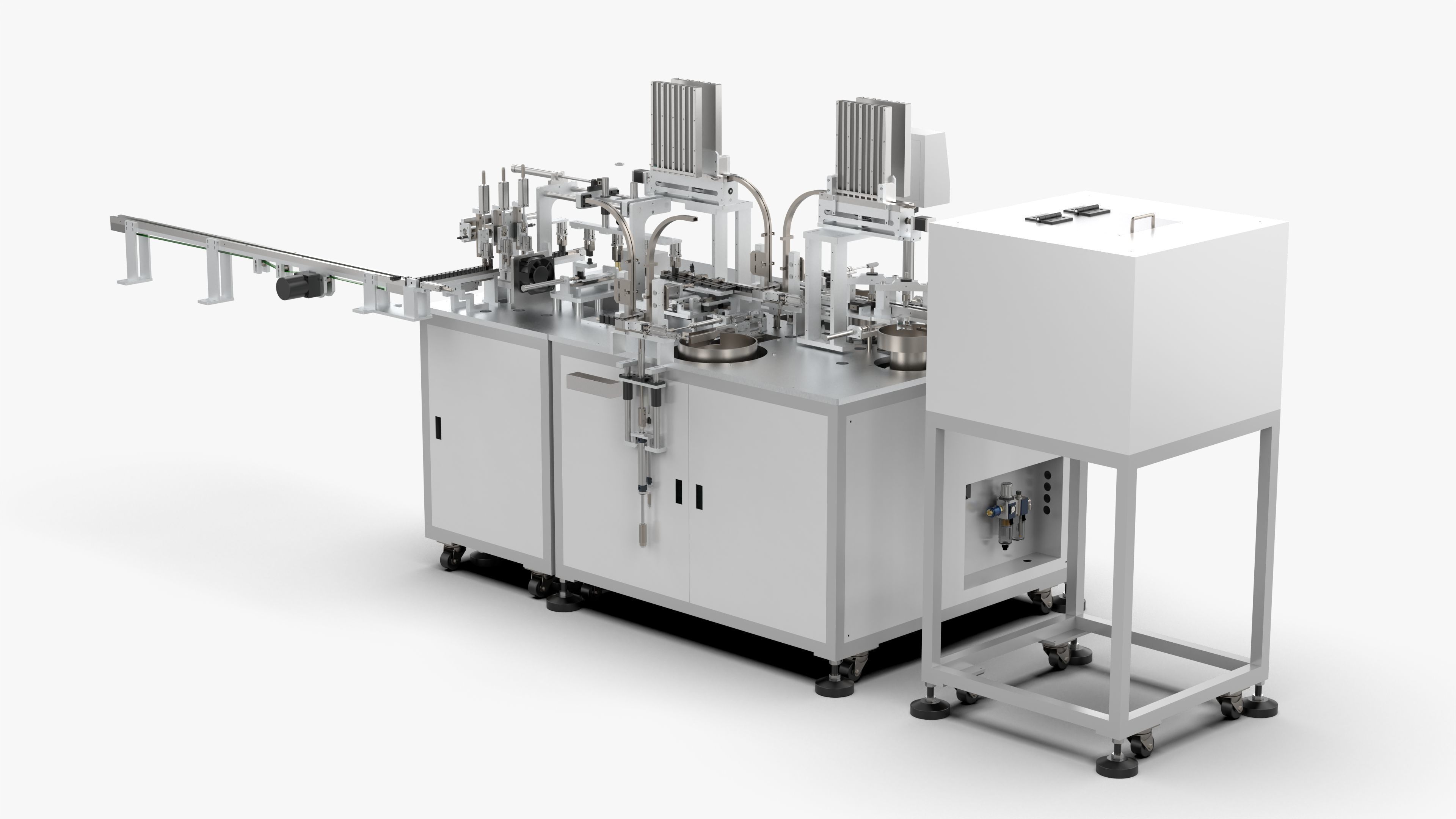 Fully Automatic Magnetic Bottom Assembly Machine 3D model | CGTrader