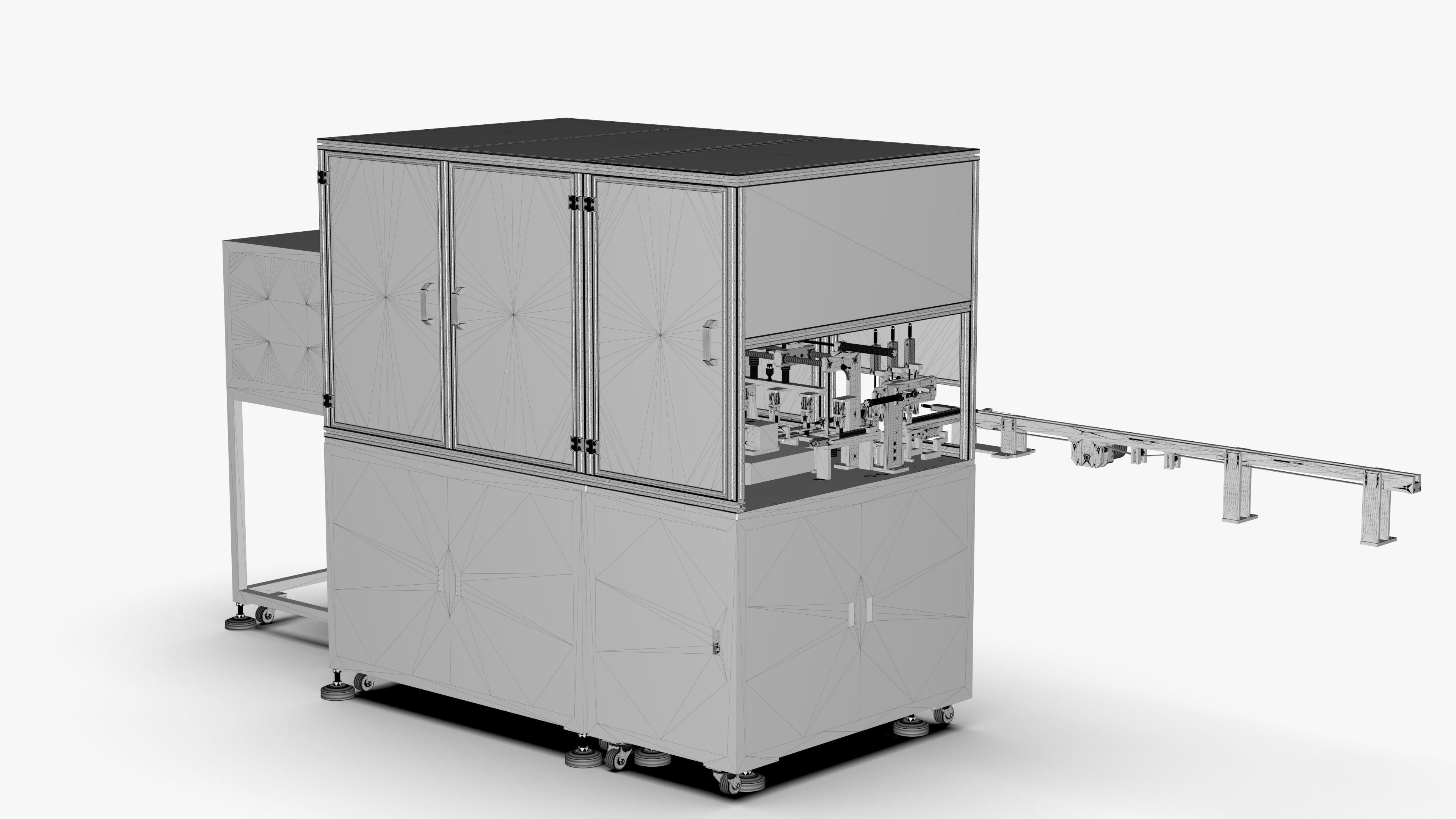 Fully Automatic Magnetic Bottom Assembly Machine 3D model | CGTrader