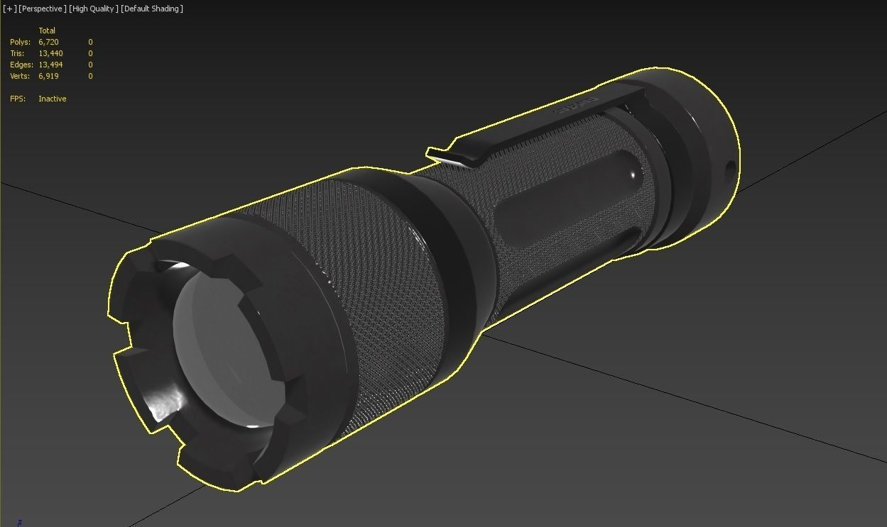 3D model Flashlight MA1 VR / AR / low-poly | CGTrader