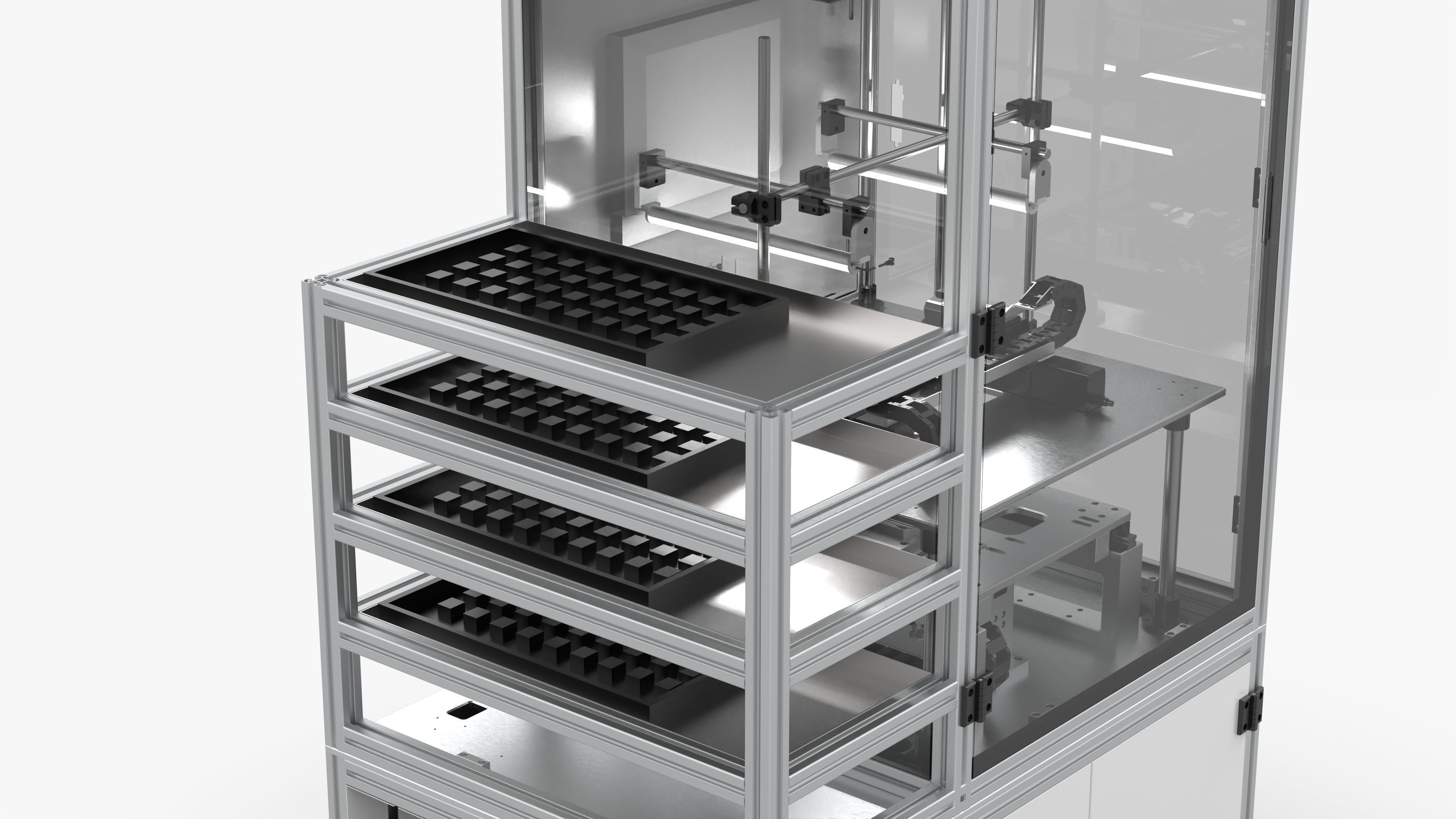 Automatic Electronic Product Visual Inspection Machine 3D model | CGTrader