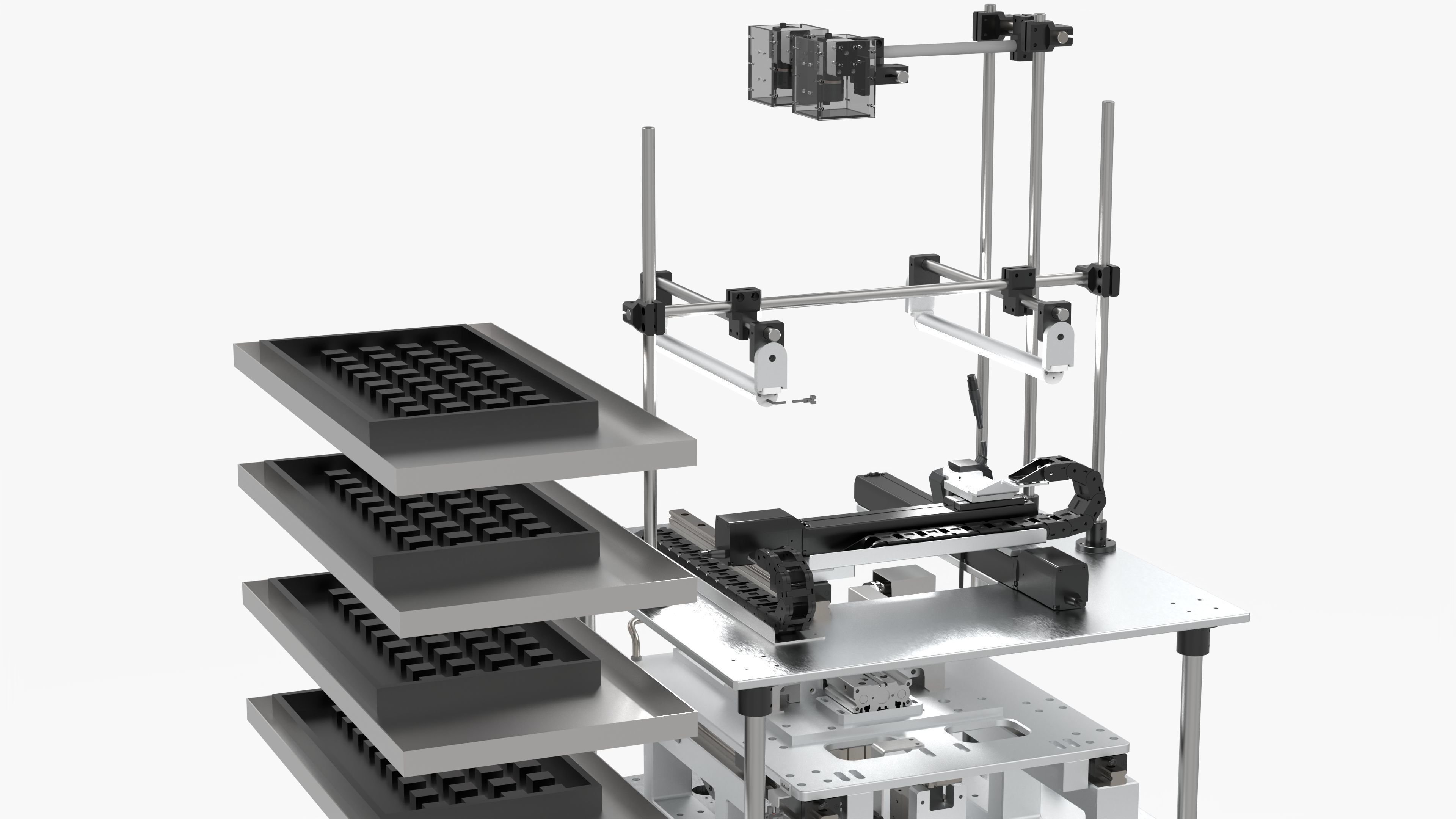 Automatic Electronic Product Visual Inspection Machine 3D model | CGTrader