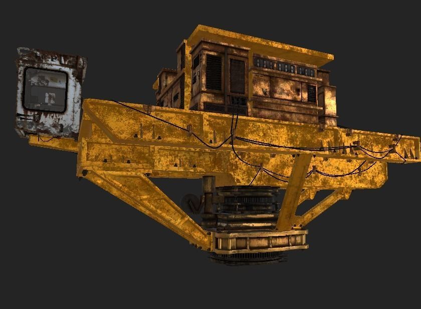 3D model Old Rust Oil Platform VR / AR / low-poly | CGTrader