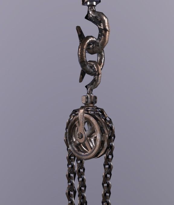 3D model Old Rust Chain VR / AR / low-poly | CGTrader