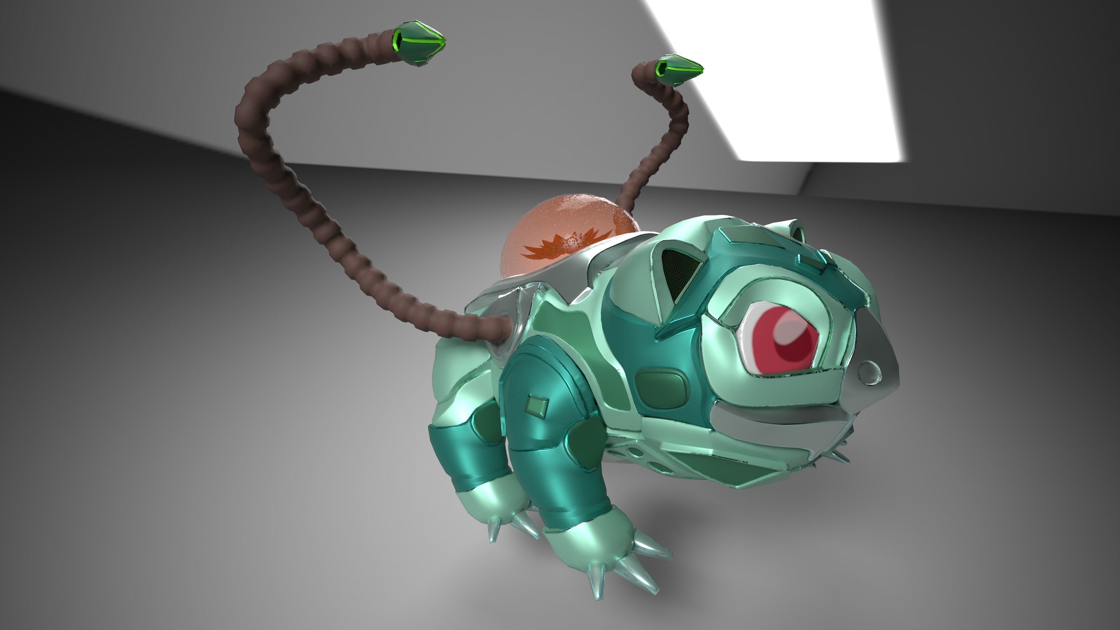 3D model Cyber Bulbasaur pokemon character VR / AR / low-poly | CGTrader