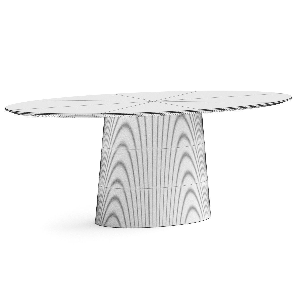 Lulu and Georgia Beth Oval Dining Table 3D model | CGTrader