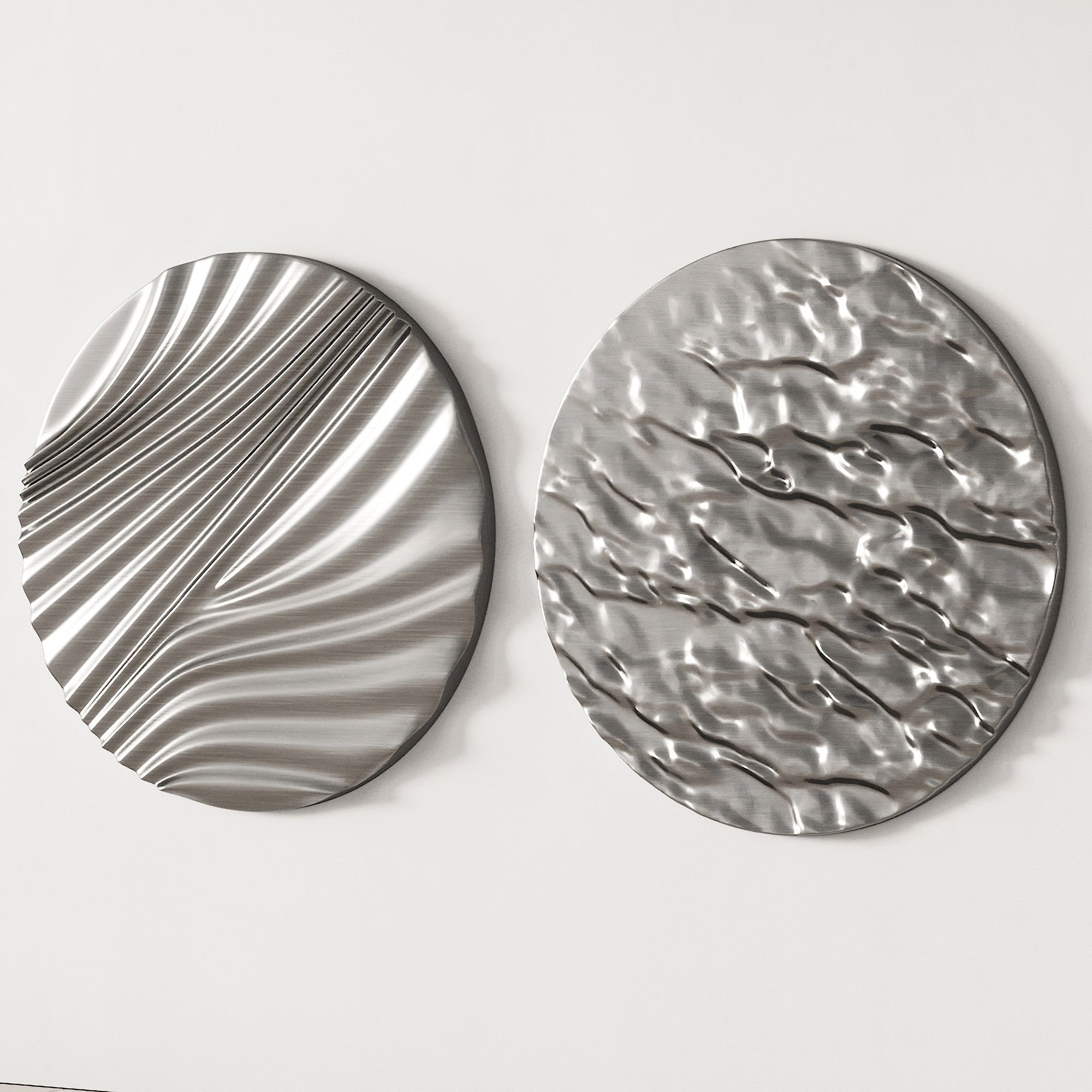 278 decorative wall art 10 round artworks P01 3D model | CGTrader