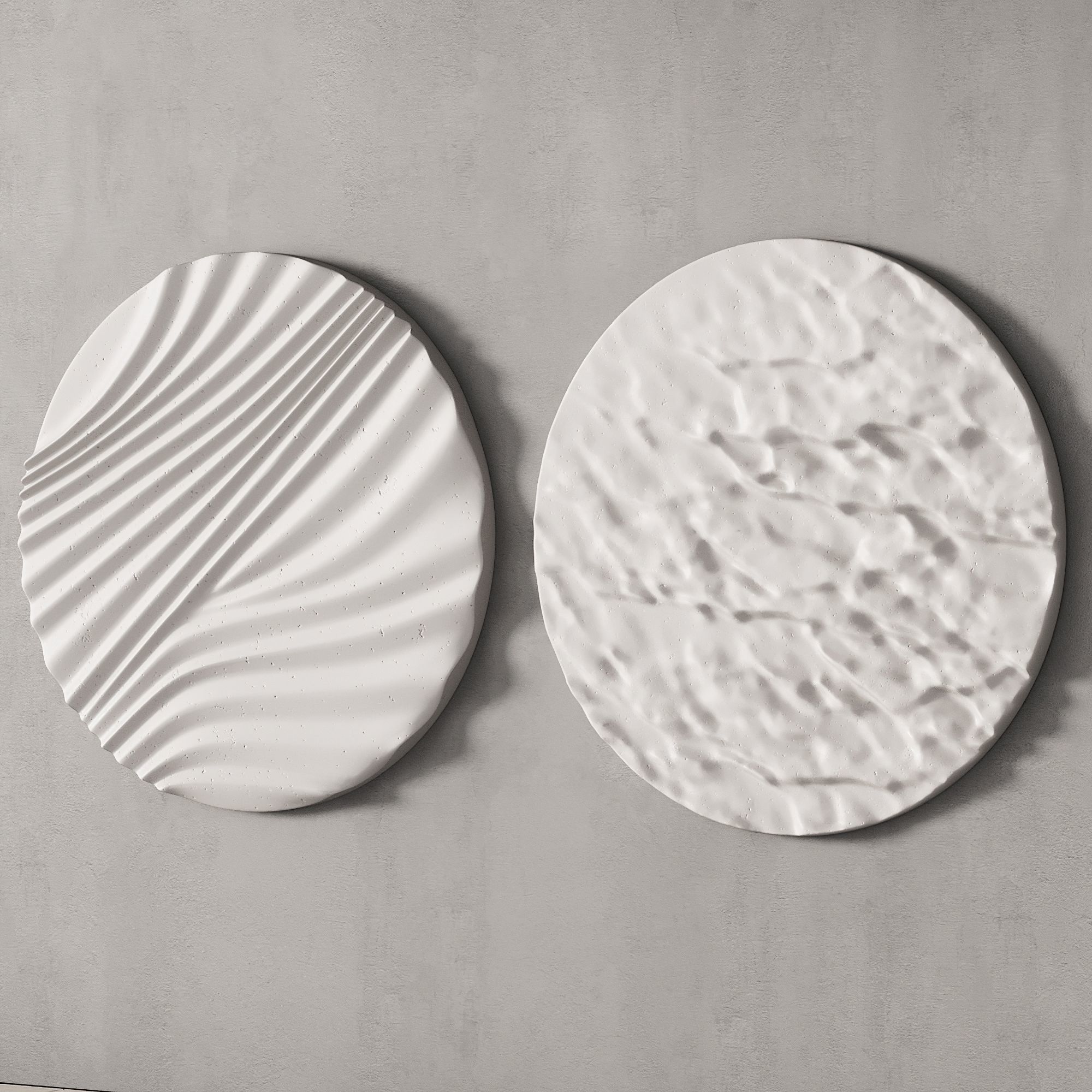 278 decorative wall art 10 round artworks P01 3D model | CGTrader