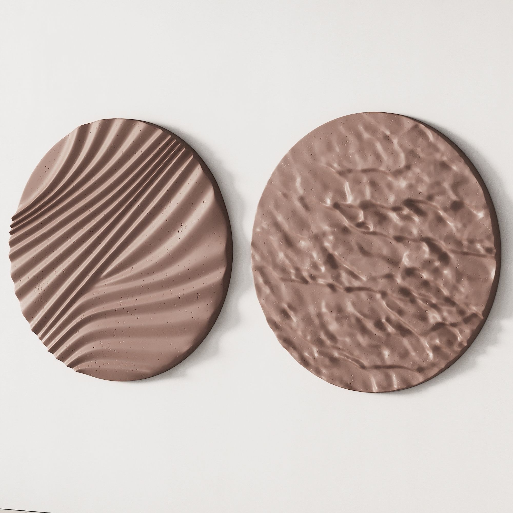 278 decorative wall art 10 round artworks P01 3D model | CGTrader