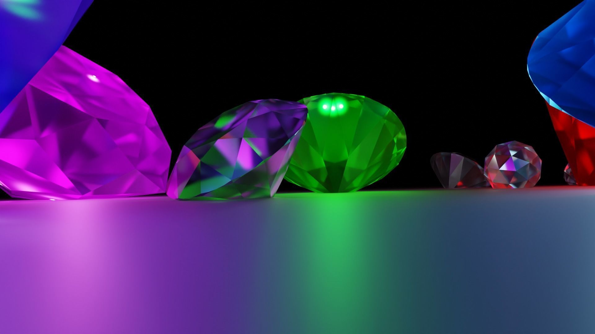 Beautiful diamonds free VR / AR / low-poly 3D model | CGTrader