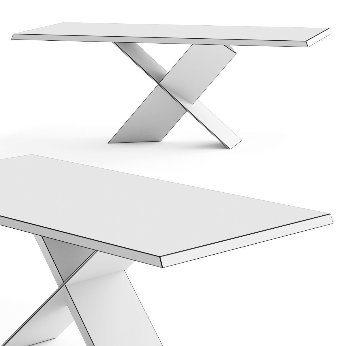ALLMODERN Vienna Dining Table 3D model | CGTrader