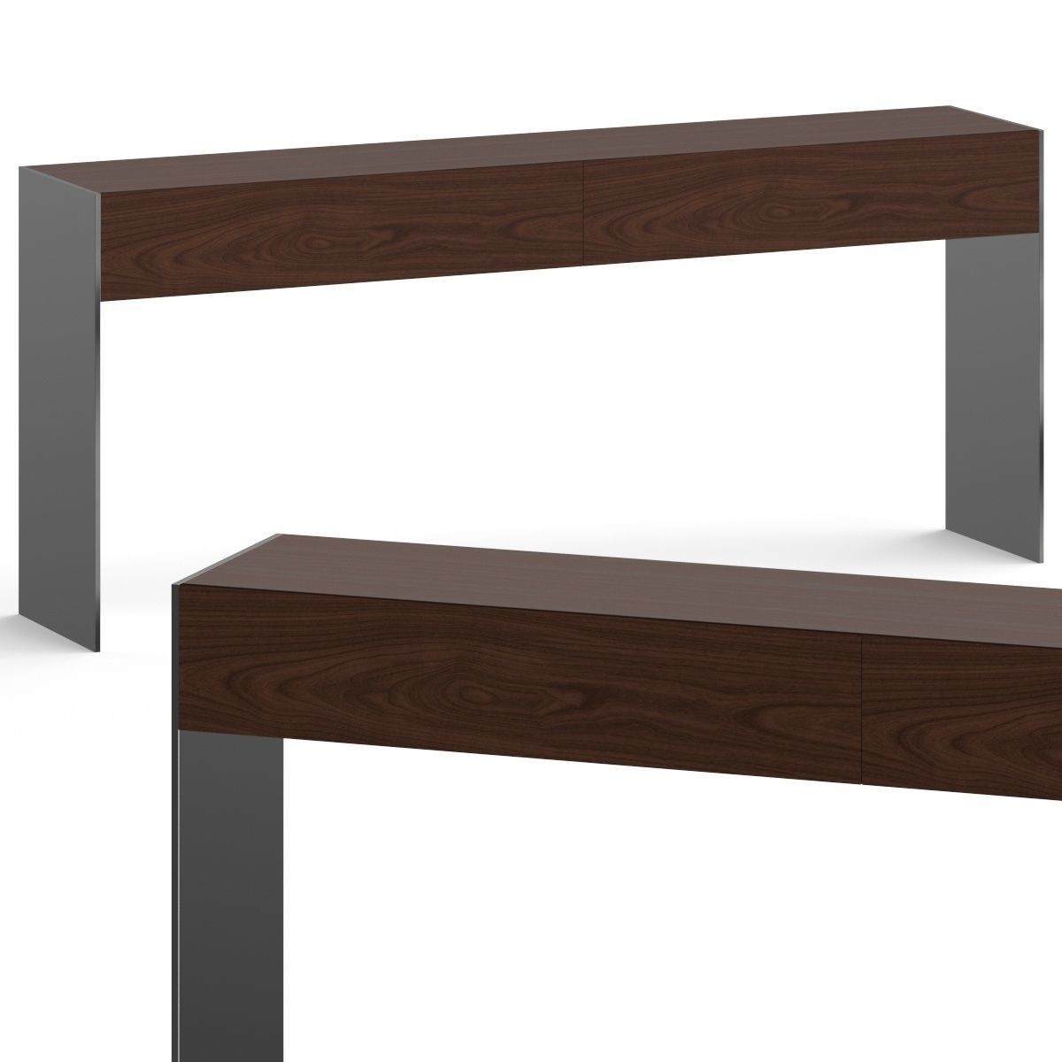 CB2 Facile High-Gloss Wood Console Table 3D model | CGTrader