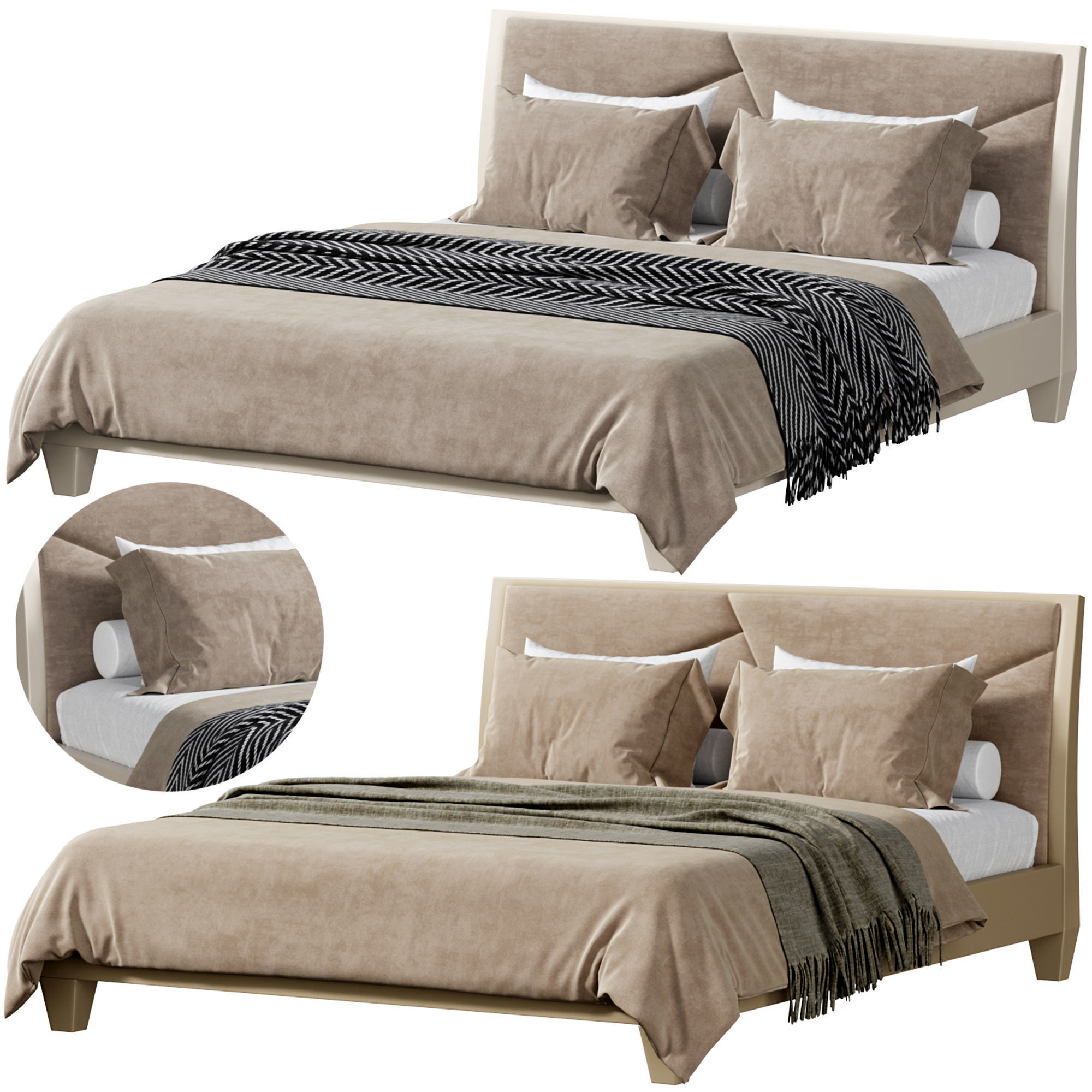 MONDRIAN BED by artemest 3D model | CGTrader