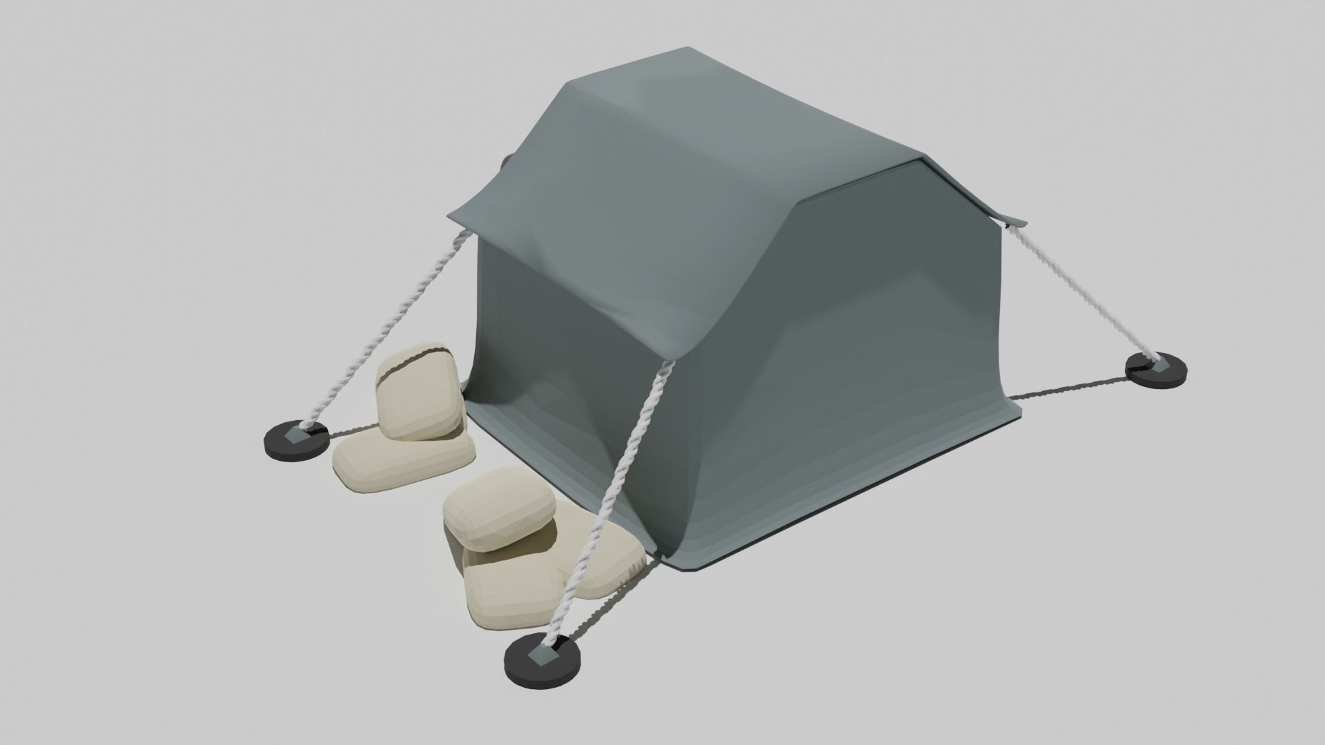 3D model Game ready lowpoly tent VR / AR / low-poly | CGTrader