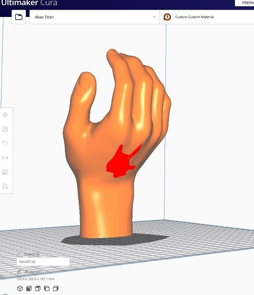 Hand STL M07 3D model 3D printable | CGTrader