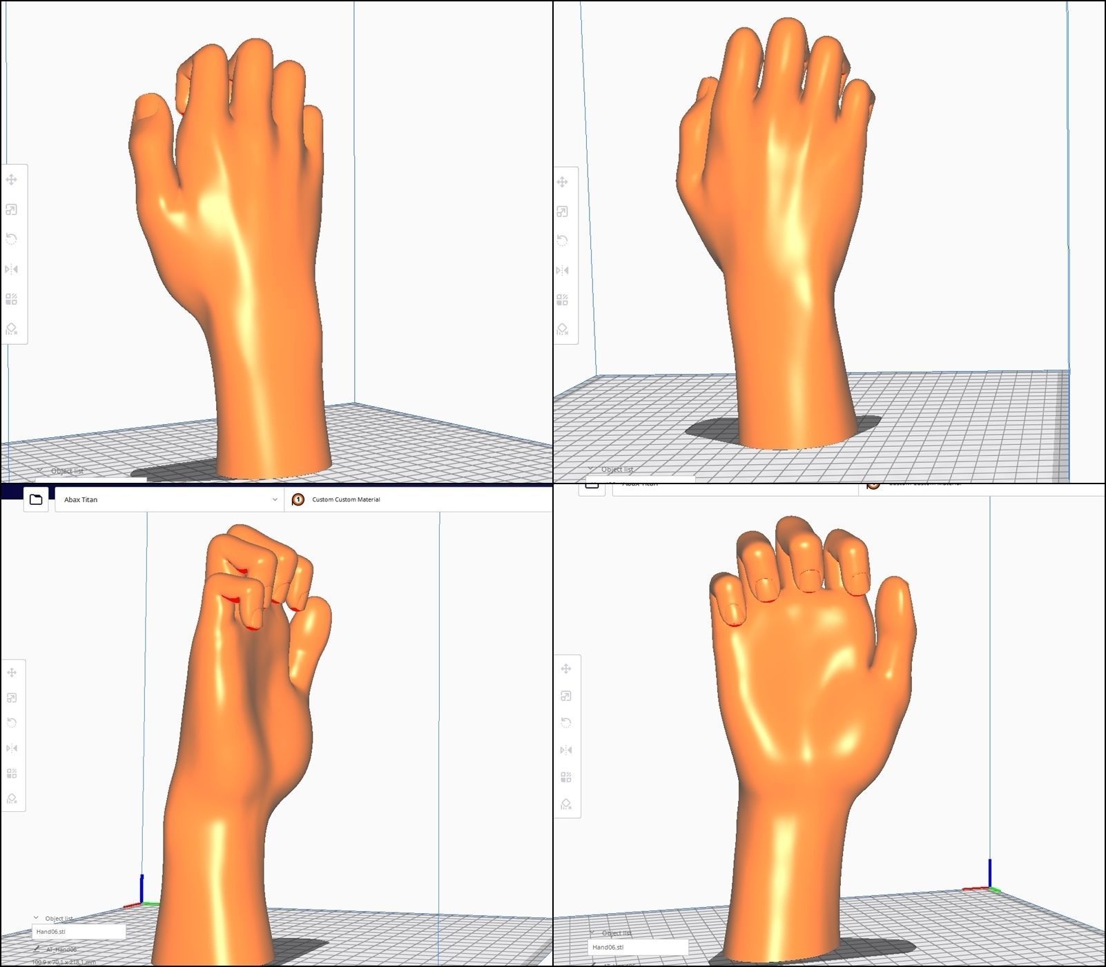 Hand STL M06 3D model 3D printable | CGTrader