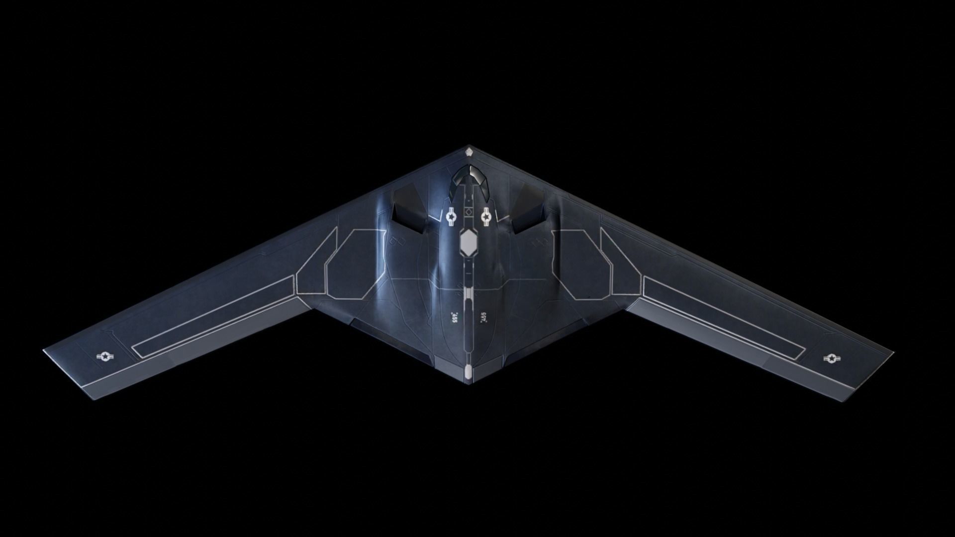 3D model B-21 Raider Concept American strategic bomber VR / AR / low ...