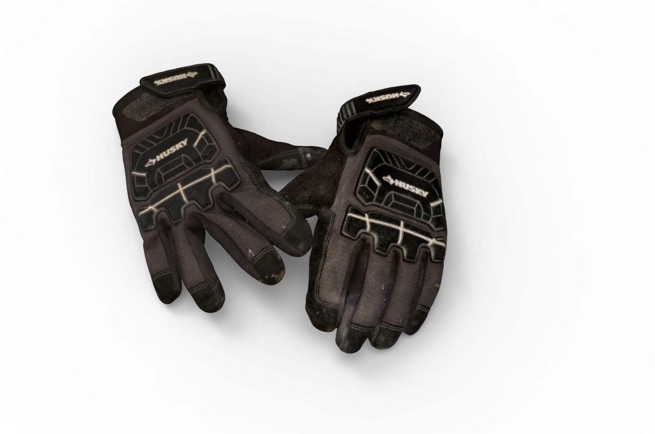 Husky work gloves used 3D model | CGTrader