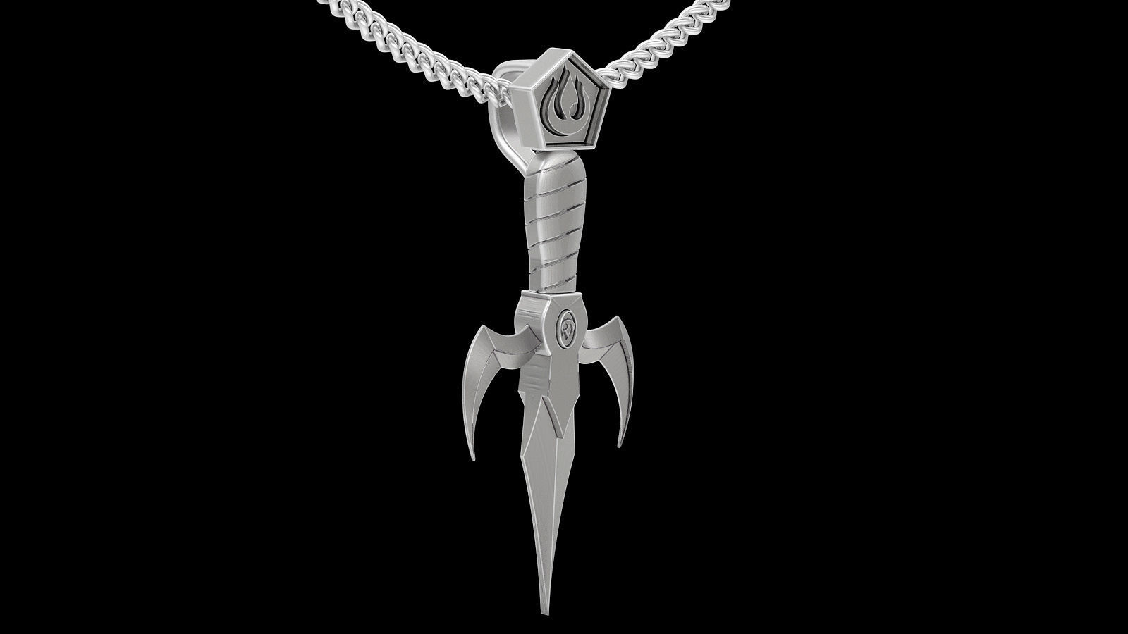 Mai Avatar weapon pendant silver gold jewelry printable 3D model 3D ...